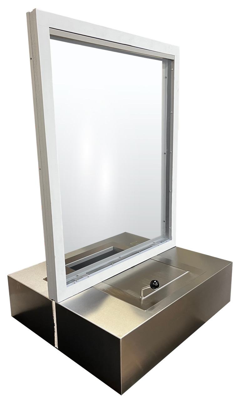 Architectural Armour | SFW5 Fire Rated Transaction Window